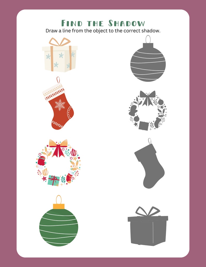 Christmas Activity Digital Download! Engaging Christmas Activities for ...
