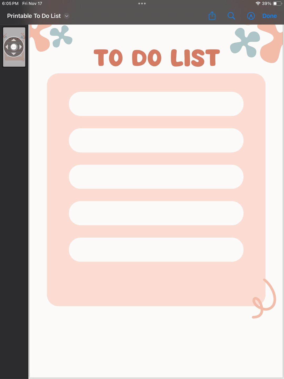 Pink Printable to Do List - Etsy