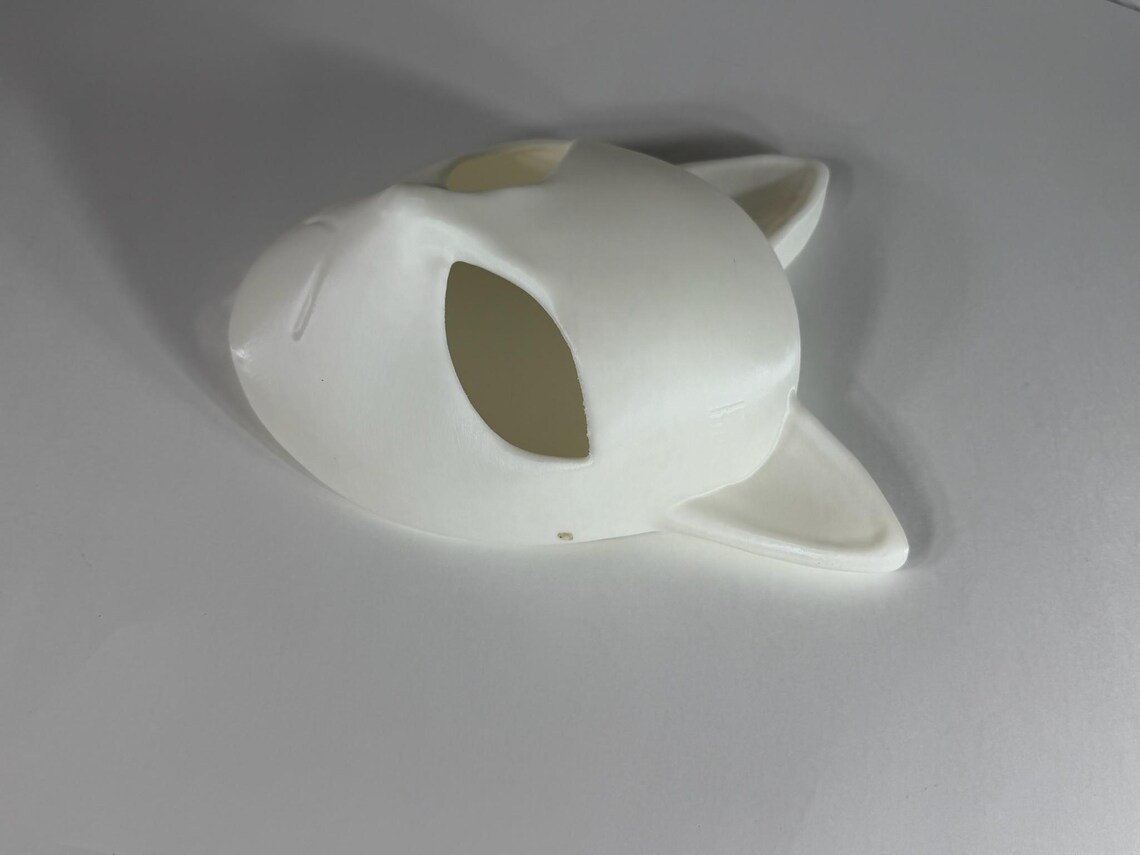 3D Printed Cosplay Mask – Cat, Fox, and Bat Style | Handmade PLA Masks ...