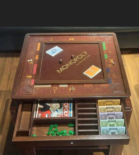 Klassische Monopoly Truhe aus Holz, Weihnachtsgeschenk - Etsy Schweiz