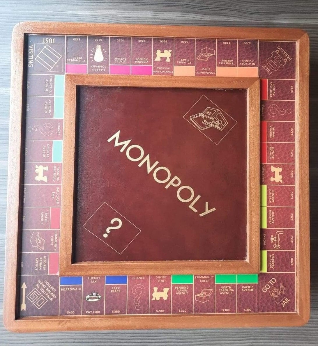 Klassische Monopoly Truhe aus Holz, Weihnachtsgeschenk - Etsy Schweiz