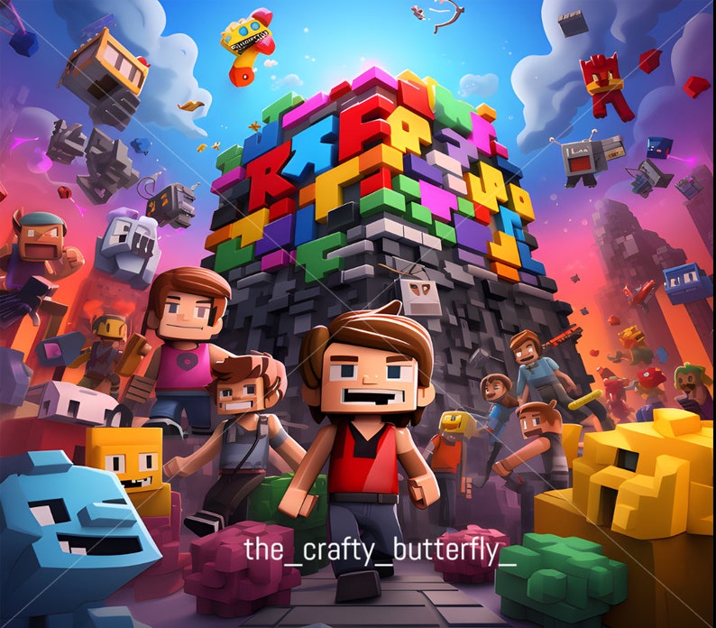 Roblox 20 Oz Tumbler Sublimation Design, Tumbler Wrap Design, Instant ...