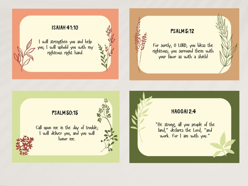 365 Printable Bible Verses for Daily Inspiration, Bible Verse Cards ...