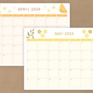 2024 Editable Homeschool Calendar, Printable Kids Monthly Academic ...