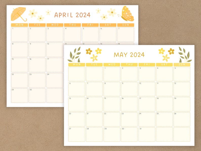 2024 Editable Homeschool Calendar, Printable Kids Monthly Academic ...