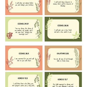 365 Printable Bible Verses for Daily Inspiration, Bible Verse Cards ...