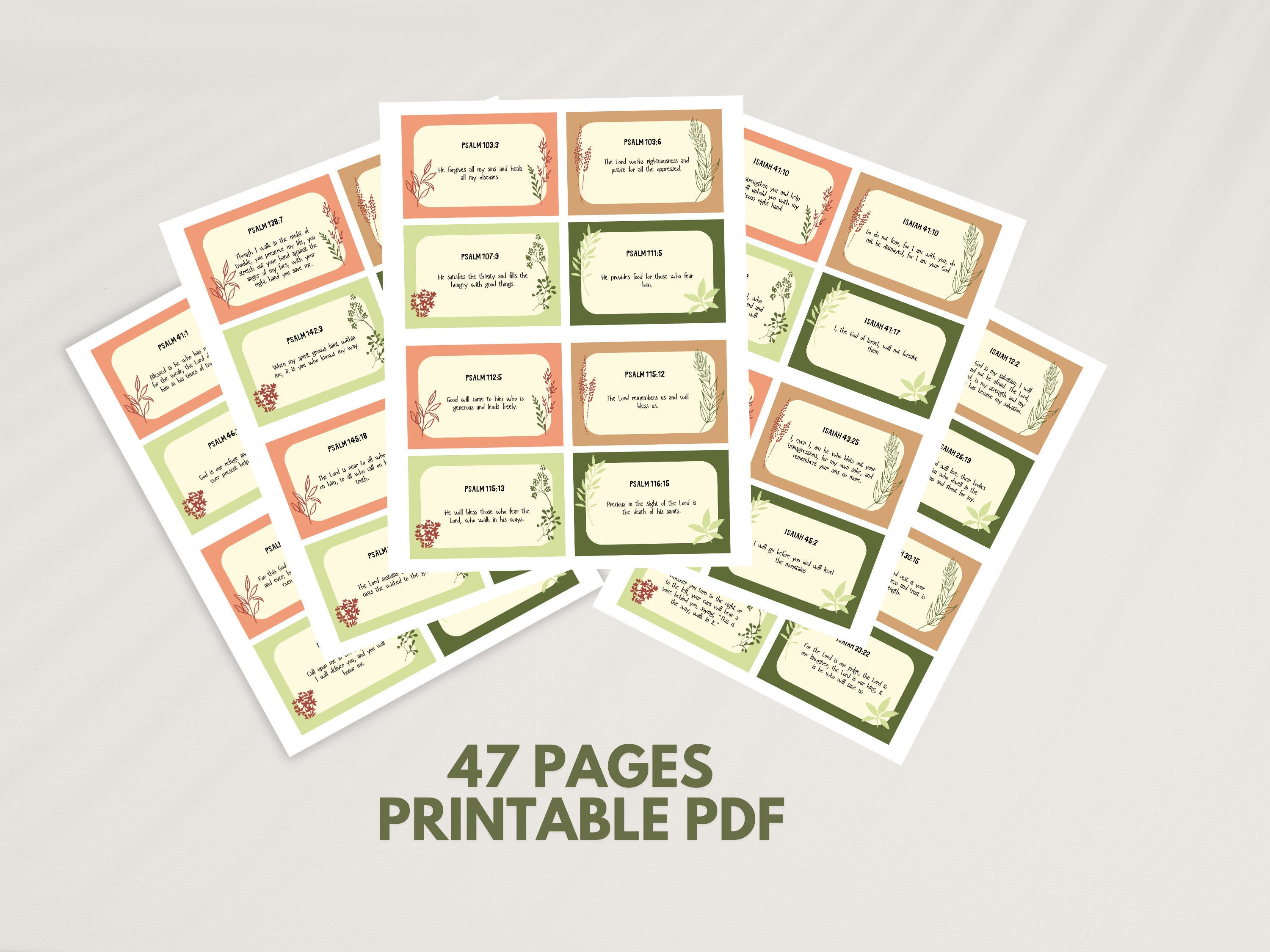 365 Printable Bible Verses for Daily Inspiration, Bible Verse Cards ...