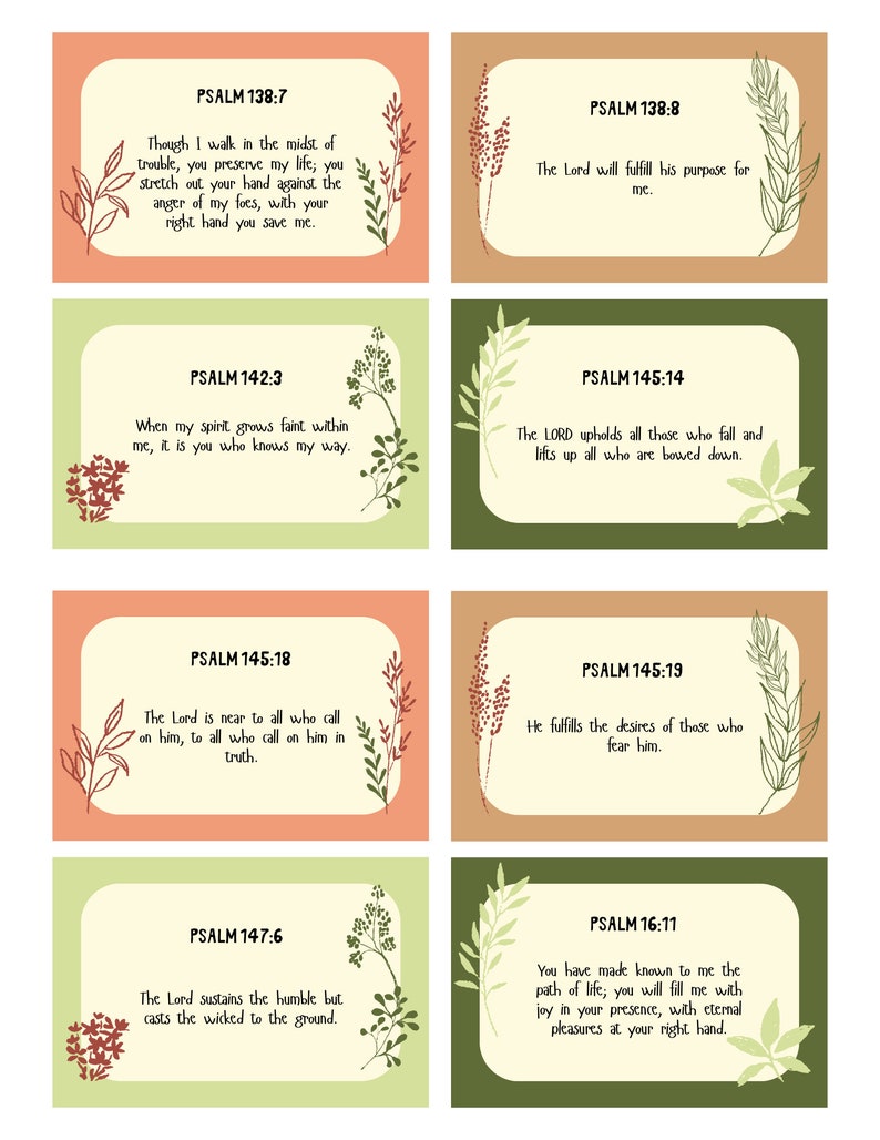 365 Printable Bible Verses for Daily Inspiration, Bible Verse Cards ...