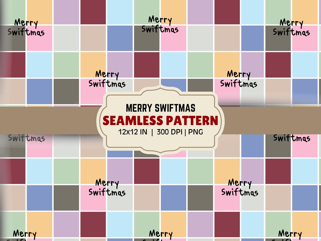 Taylor-inspired Seamless Pattern Christmas PNG DIY Eras Tour Digital ...