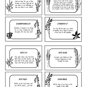 365 Printable Bible Verses for Daily Inspiration, Bible Verse Cards ...