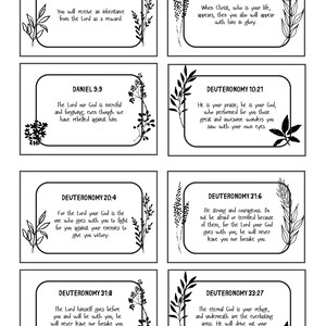 365 Printable Bible Verses for Daily Inspiration, Bible Verse Cards ...