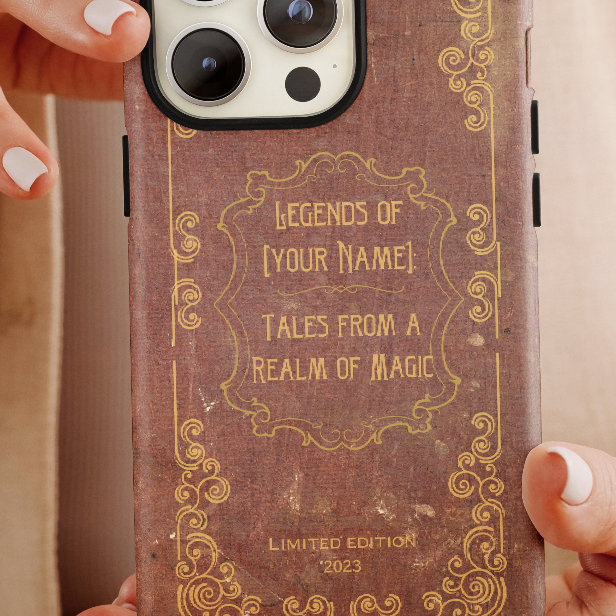 Phone Case Book Themed Book Cover Personalized Vintage Book Phone Case ...