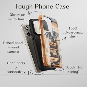 Dragon Phone Case Fantasy Book Theme, Literary Dragon Lover iPhone ...