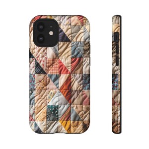 Quilt Phone Case, Quilting Sewing Fabric iPhone Cover Stitching ...