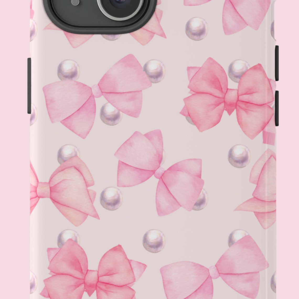 Coquette Phone Case, Pink Bow Phone Case Vintage Coquette Aesthetic Cottagecore Aesthetic iPhone ...