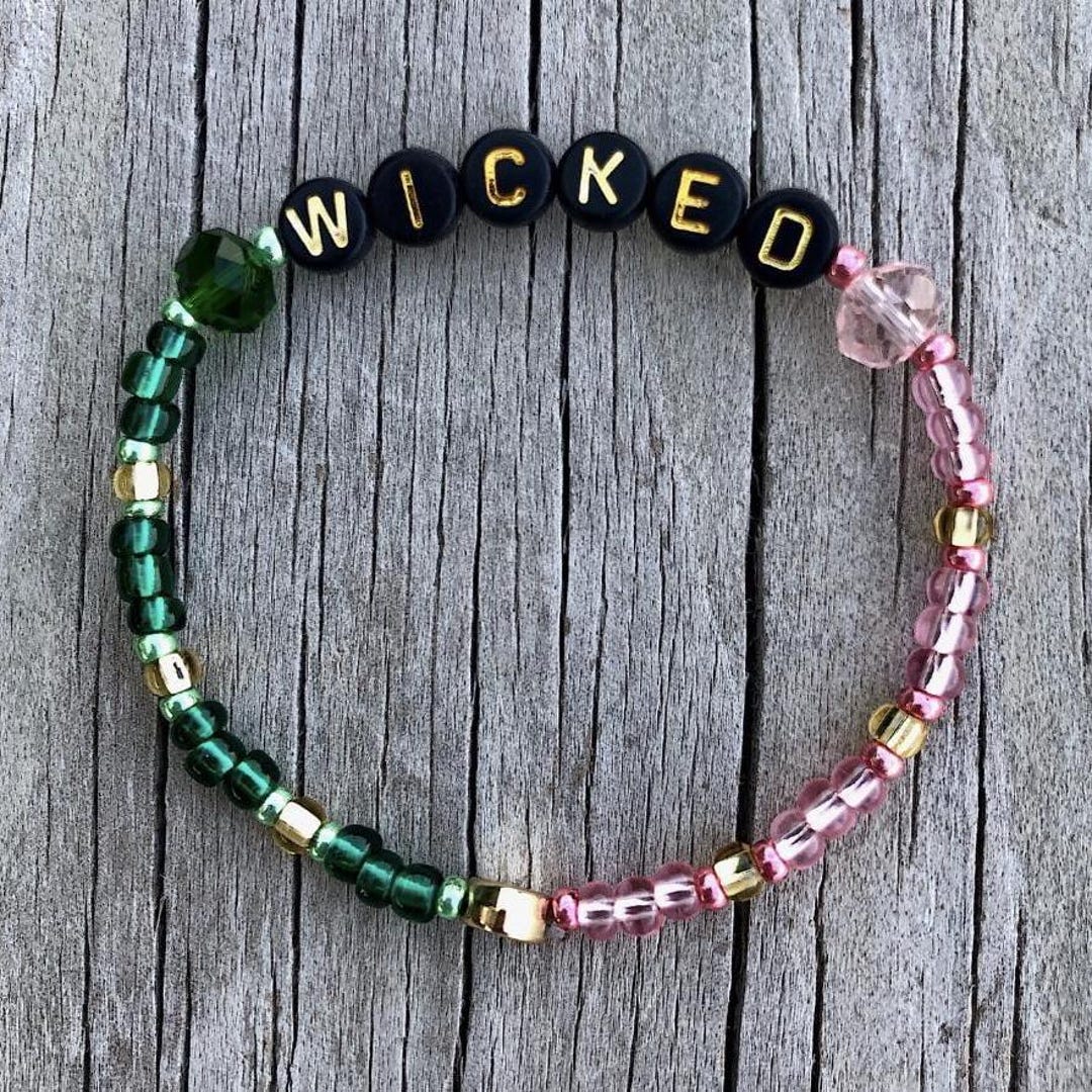 Wicked Bracelet, Pink and Green, Musical Inspired Theatre Gift ...