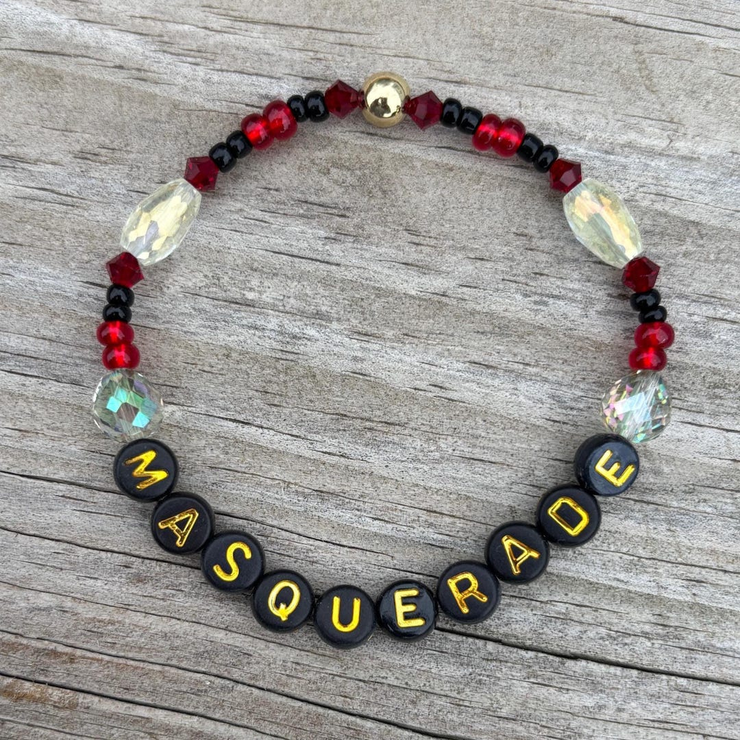 Masquerade Bracelet, the Phantom of the Opera, Broadway Inspired ...