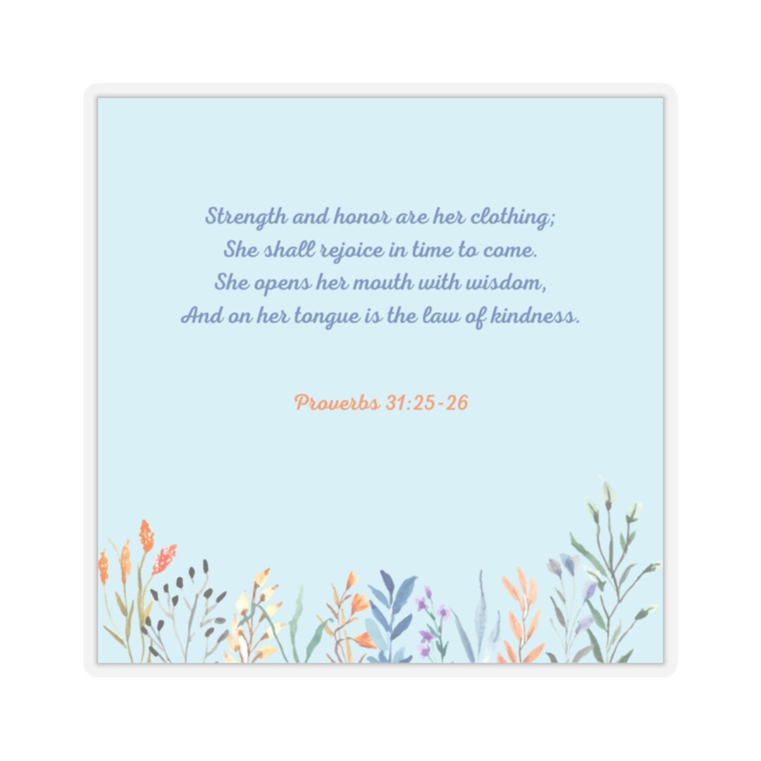 Sticker Proverbs 31 Woman Bible Verse Gift for Christian Laptop ...