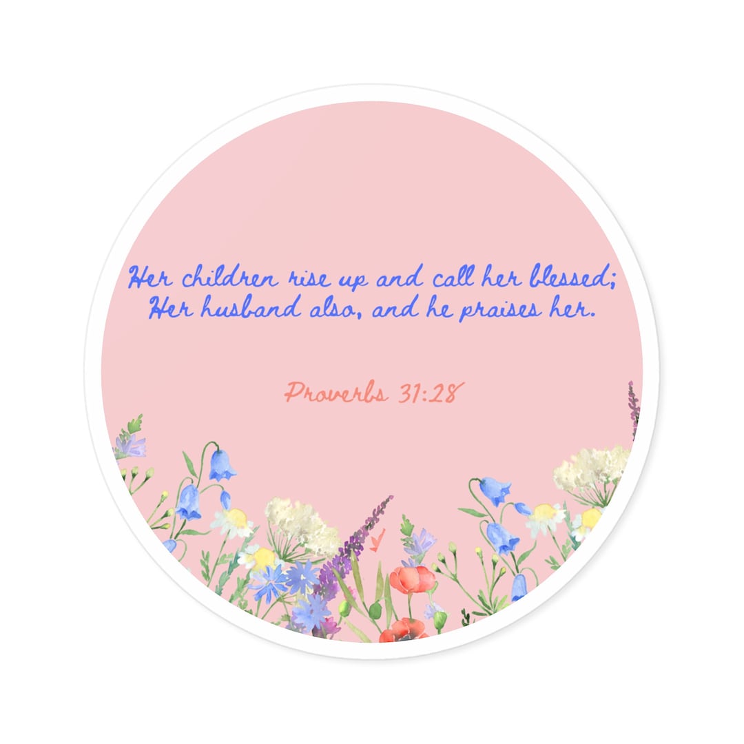 Sticker Proverbs 31 Woman Bible Verse Gift for Christian Laptop ...