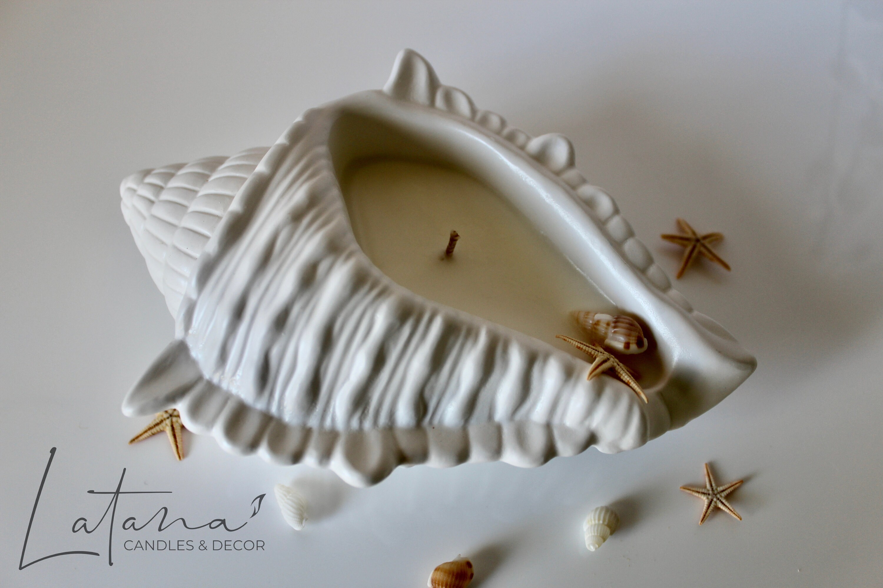 Shell Candle | Seashell Candle Jar | Jewelry Box Storage | Handmade ...