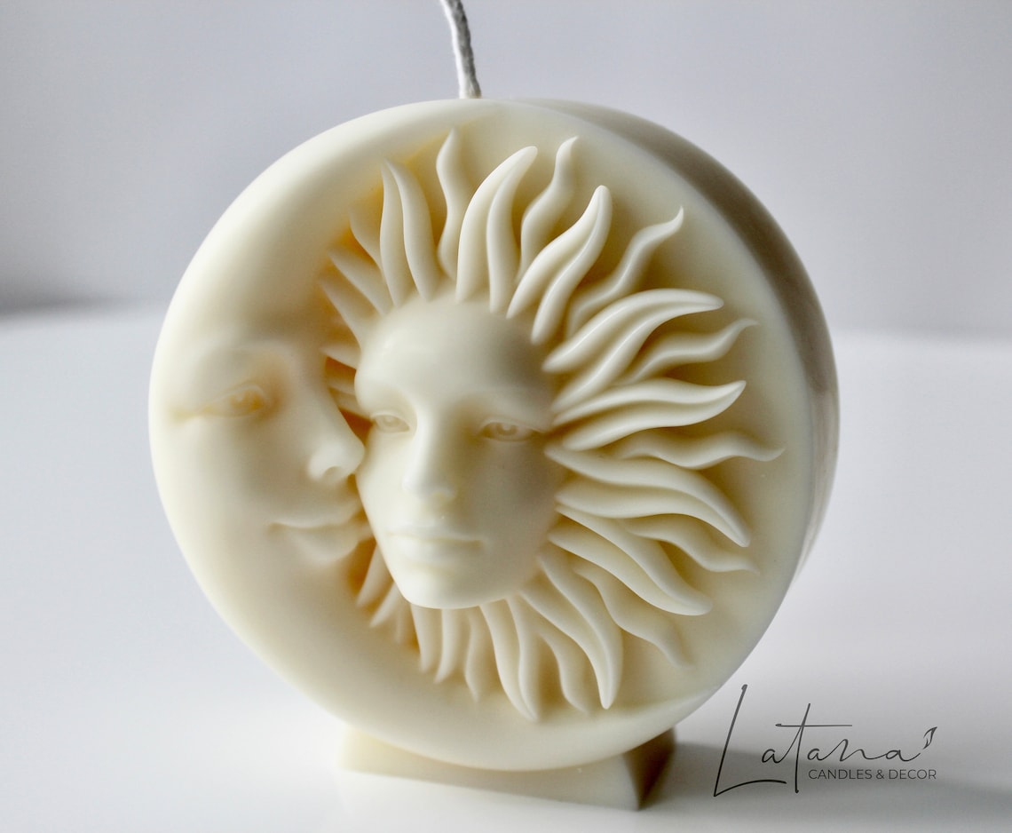 Sun and Moon Candle | Couple Candle | Shaped Candle | Valentine Home ...