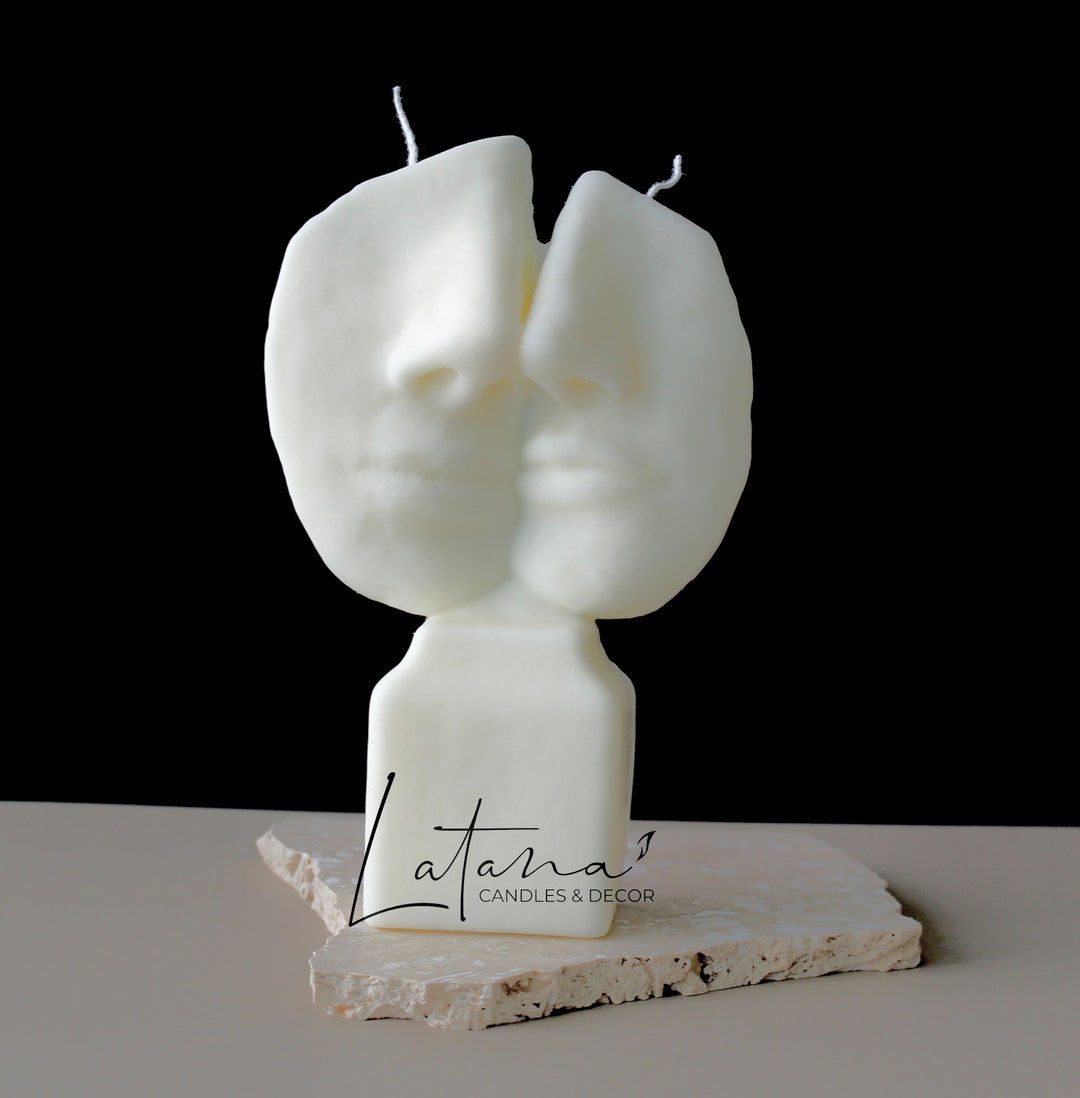 Two Faces Candle | Gift for Couple Candle | Love Kiss Candle | Wedding ...