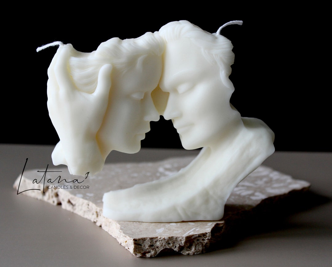 Love Candle | Couple Love Candle | Face Candle | Couple Kiss Candle ...