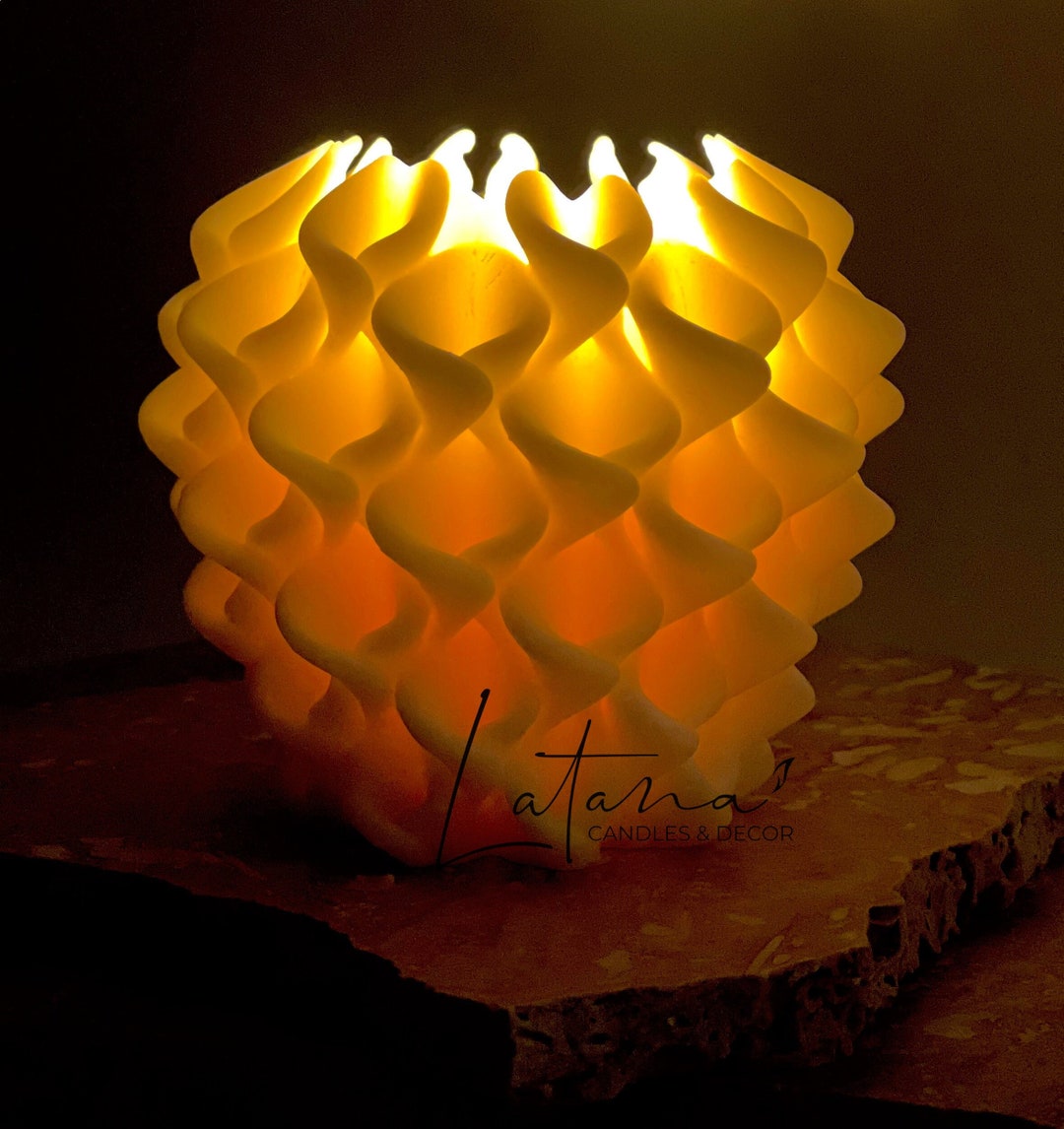Morning Glory Candle Blossom Candle Flower Shaped Candle Sculptural ...