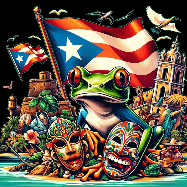 Puerto Rico Clipart - Etsy