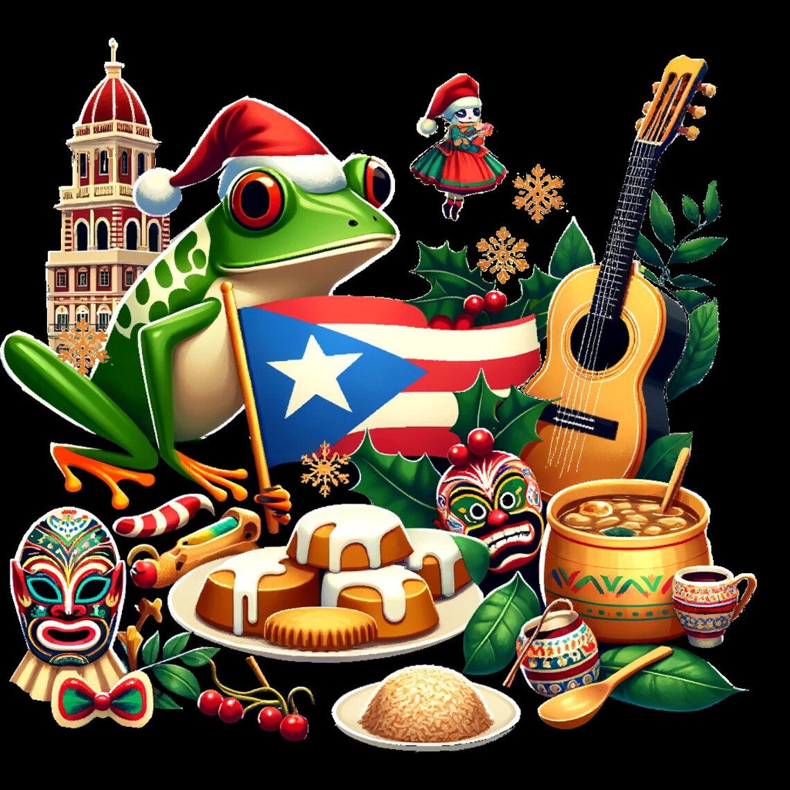 Puerto Rico Png, Christmas Puerto Rico, Puerto Rico Flag Png, Png ...