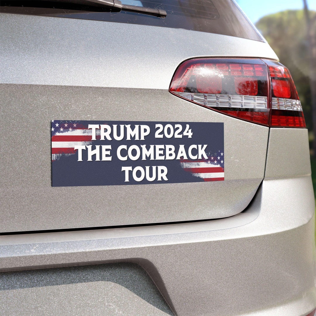 Trump 2024 Bumper Car Magnet Election 2024 Bumper for Vehicles Vote for ...