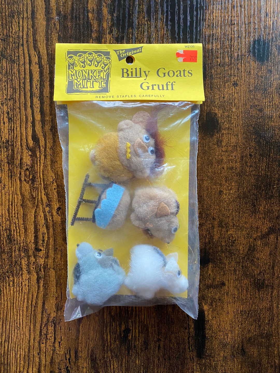 Vintage 1980 Monkey Mitt Billy Goats Gruff Children's Teaching Tool ...