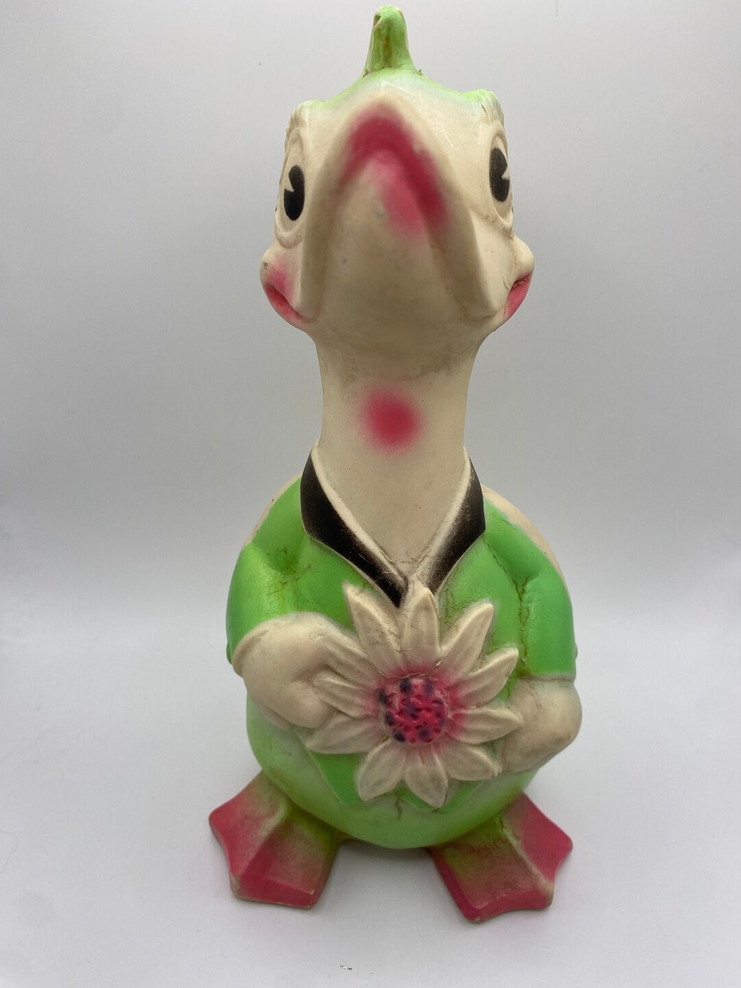 Vintage 1966 Baby World Kitsch Duck Rubber Squeak Toy Collectible - Etsy