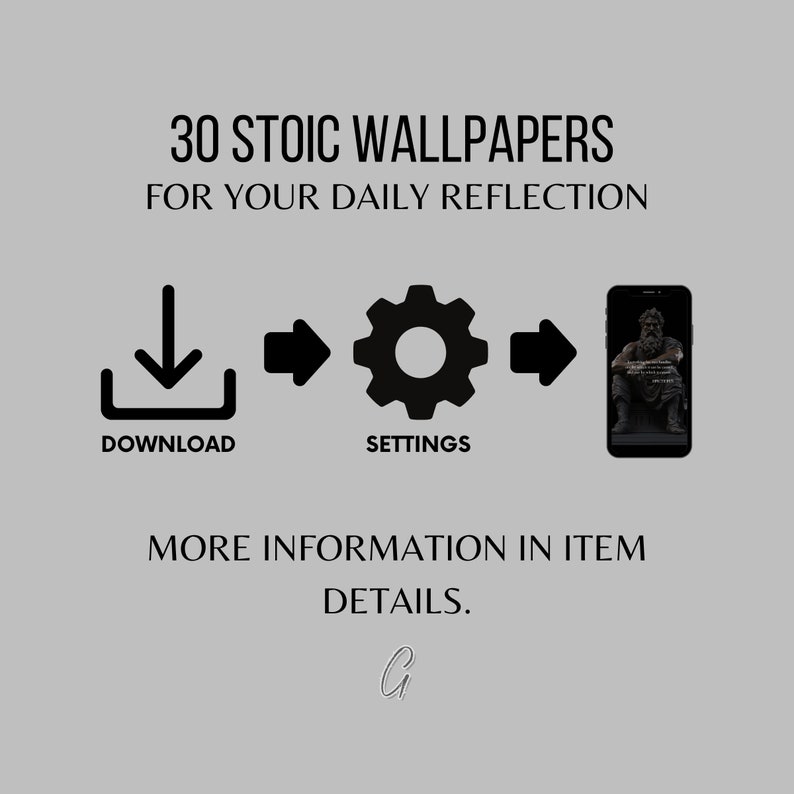 Stoic Phone Wallpaper Digital Download Instant Download Digital File ...