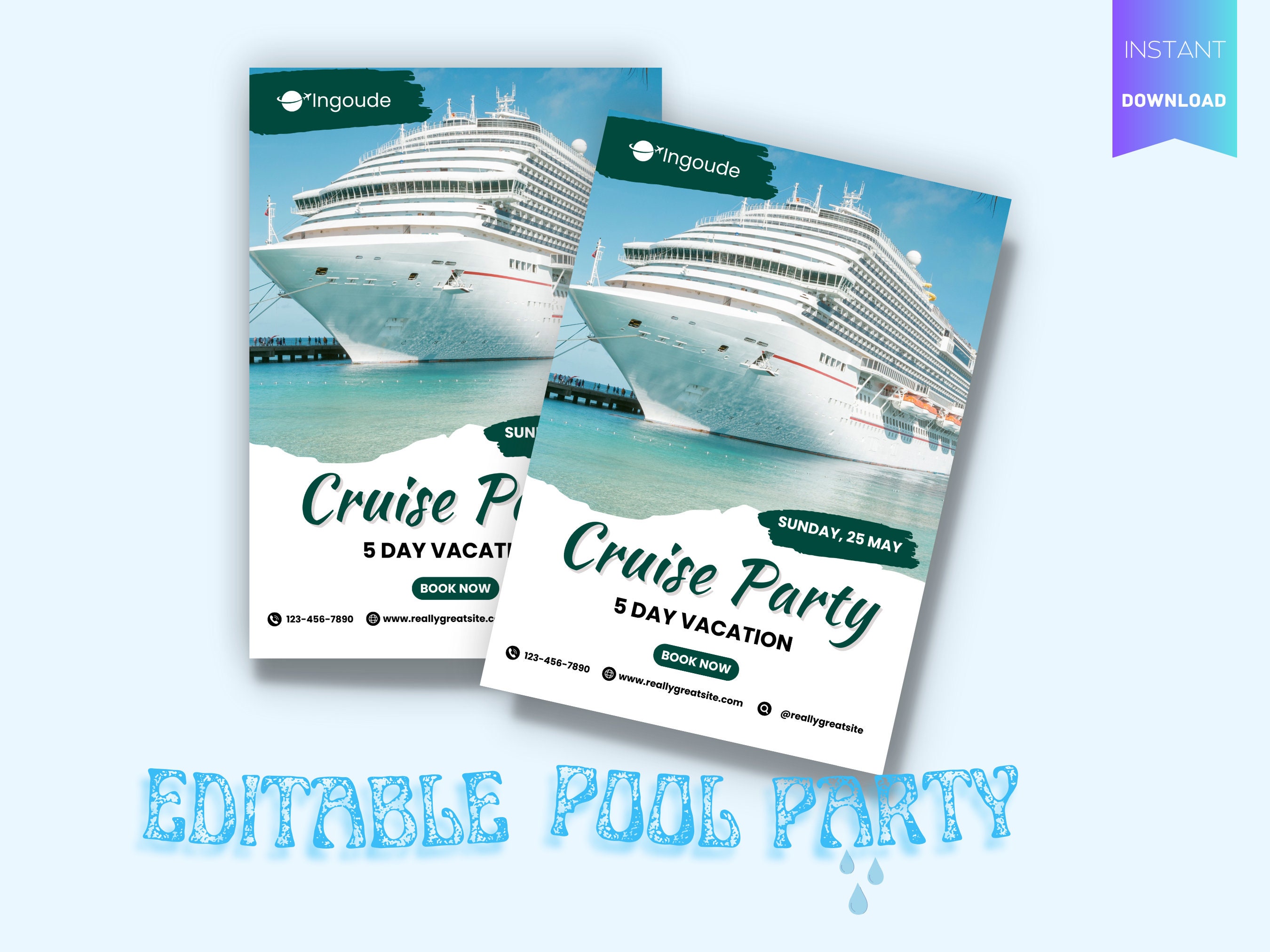 Editable Cruise Party Invitation Editable Birthday Cruise - Etsy