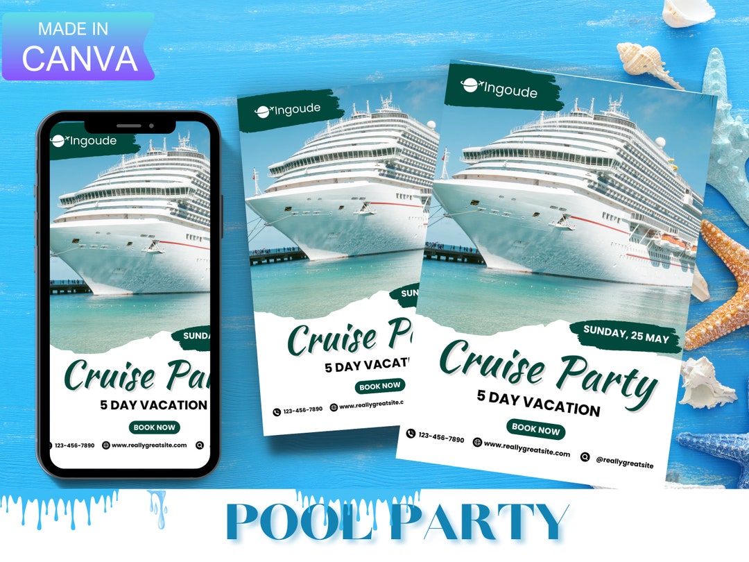 Editable Cruise Party Invitation Editable Birthday Cruise - Etsy