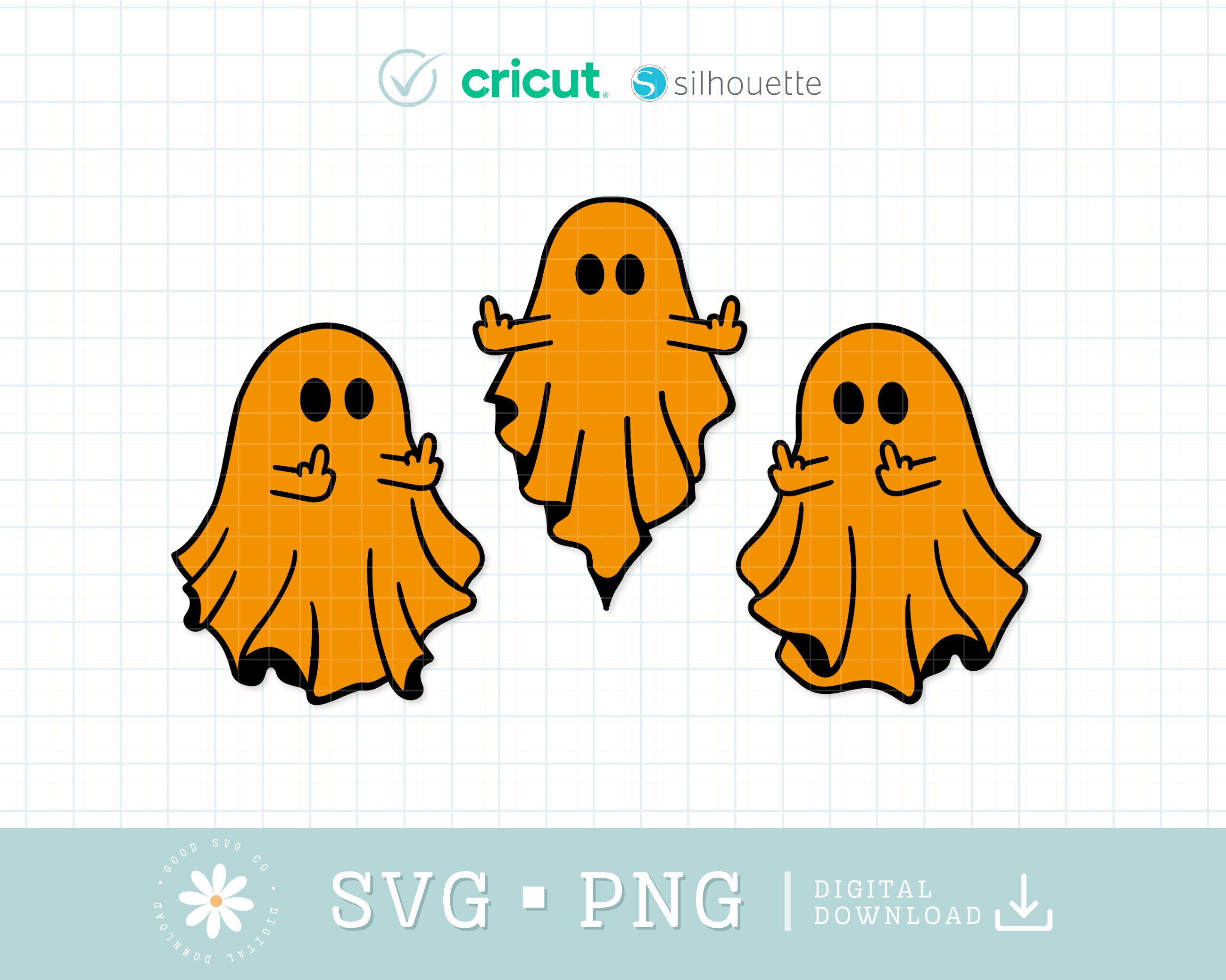 Ghost Middle Finger Svg Png, Ghost Svg Png, Halloween Svg, Funny ...