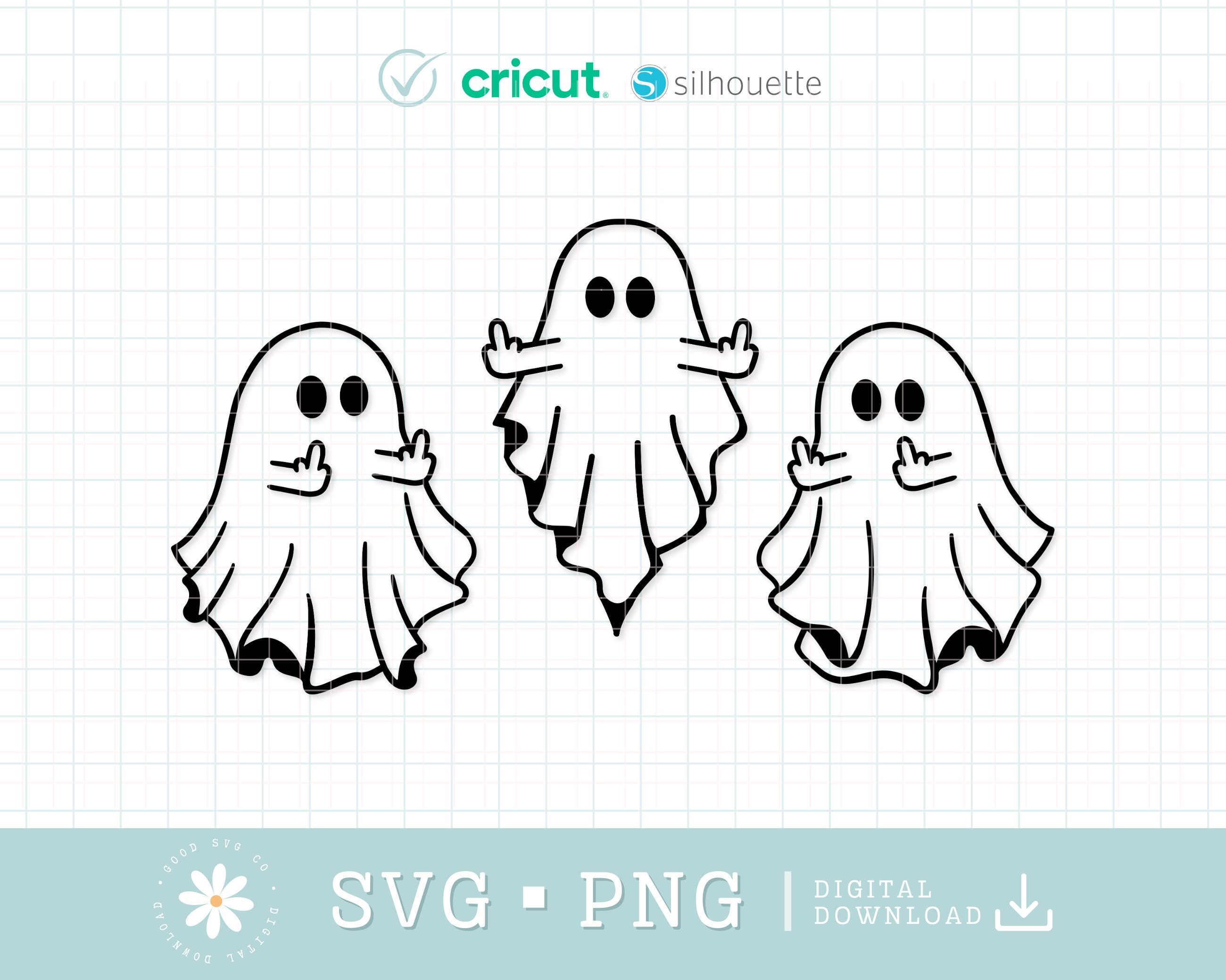 Ghost Middle Finger Svg Png, Ghost Svg Png, Halloween Svg, Funny ...