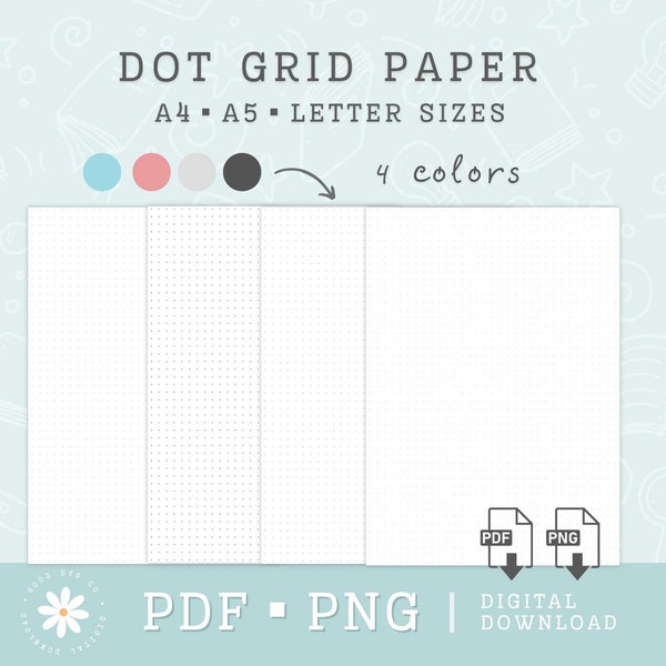 Dot Grid Paper - Etsy