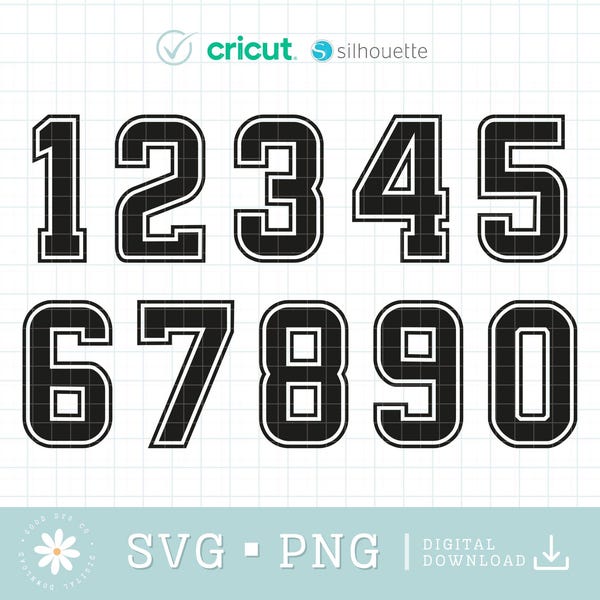 Number Svg - Etsy Canada
