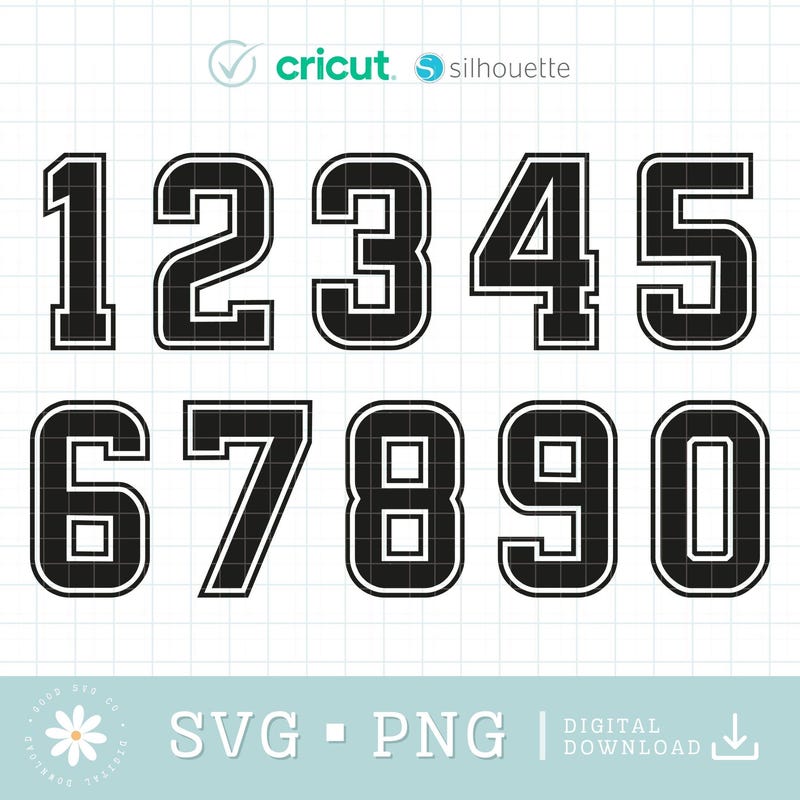 Number Svg - Etsy Canada