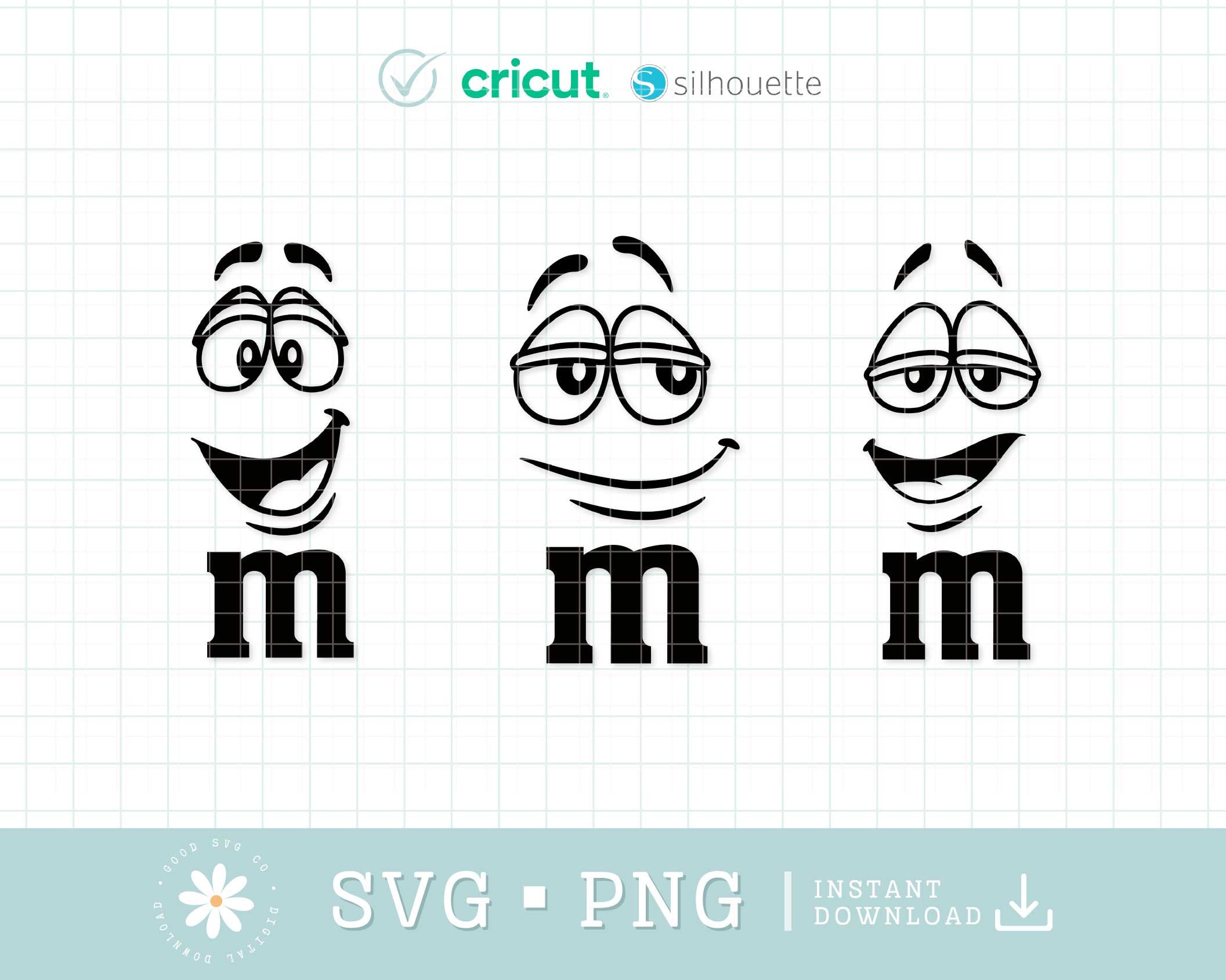 Candy Faces With m Svg Png, Lower Case M Candy Faces Svg, Bundle Faces ...