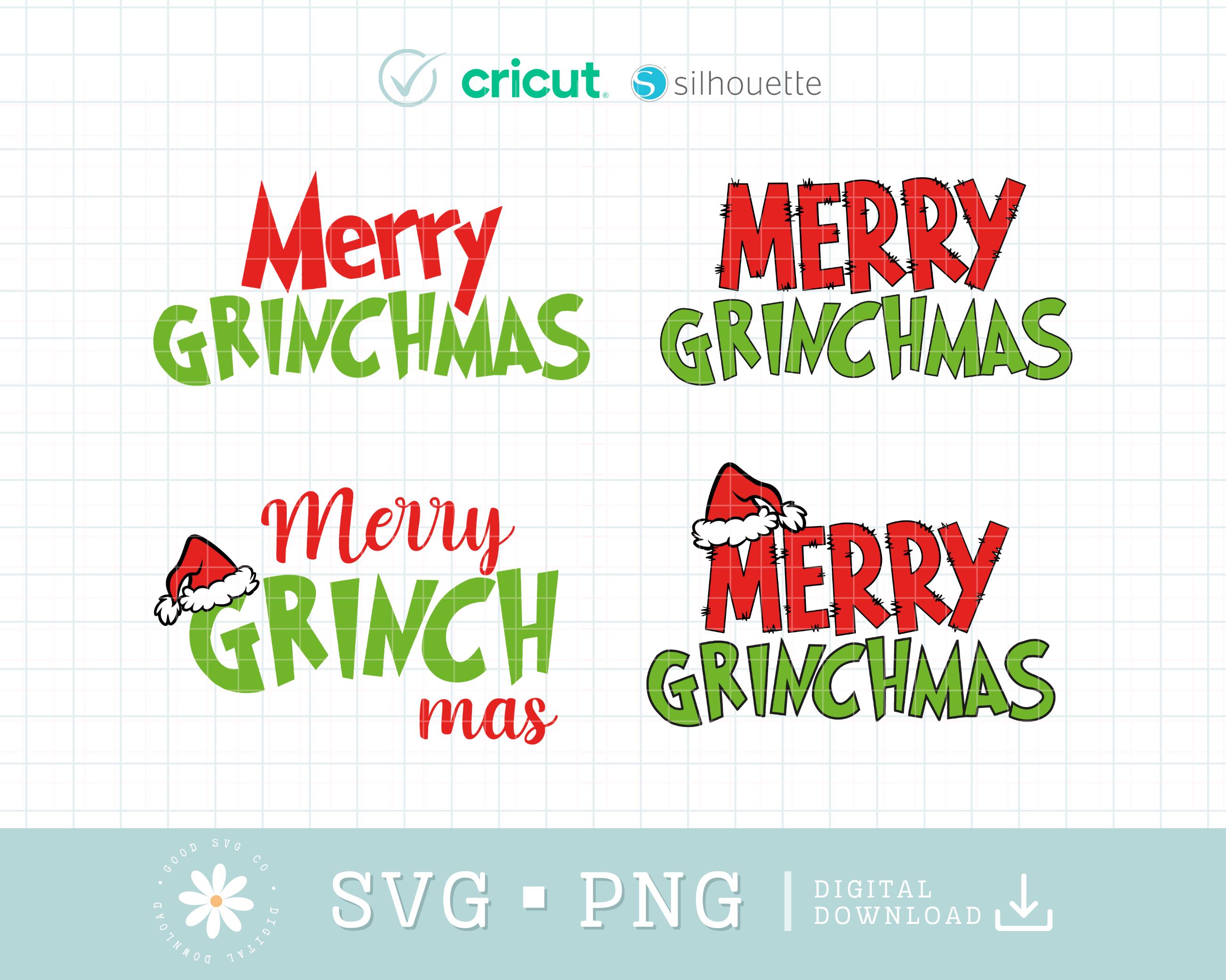 Merry Grinchmas Svg Merry Christmas Svg Grinch Svg Winter Etsy