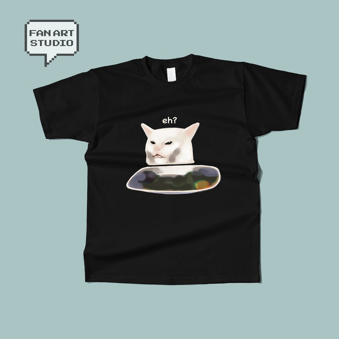 Eh Cat Meme T-shirt Gift for Catlover, Funny Viral Cat Reacting ...