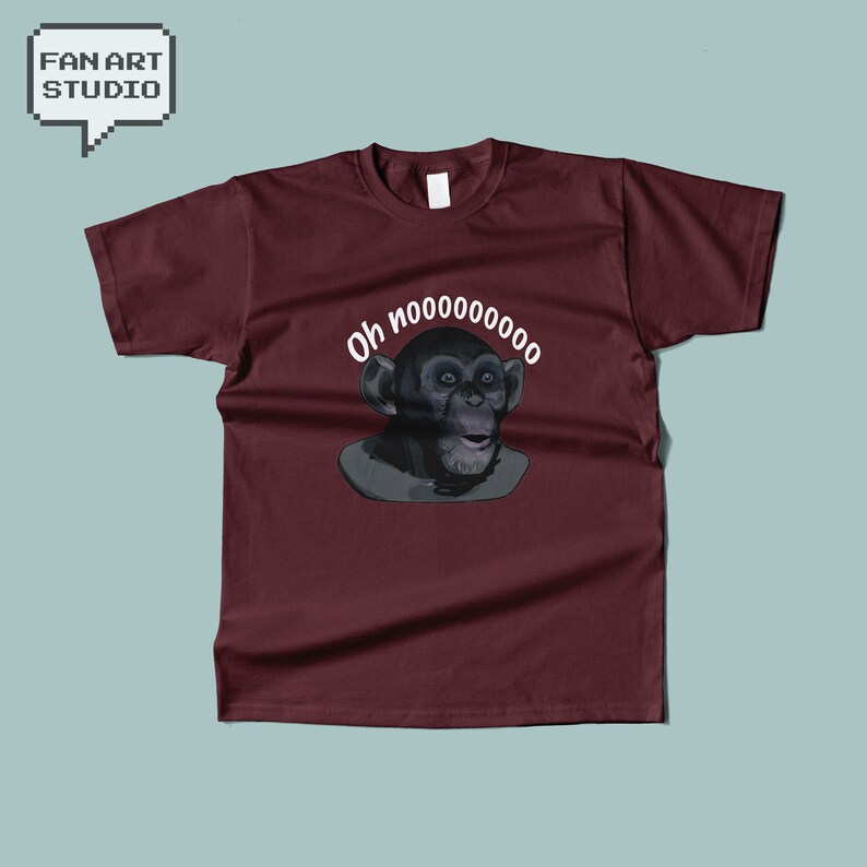 Oh No Monkey Meme T-shirt Gift - Etsy UK