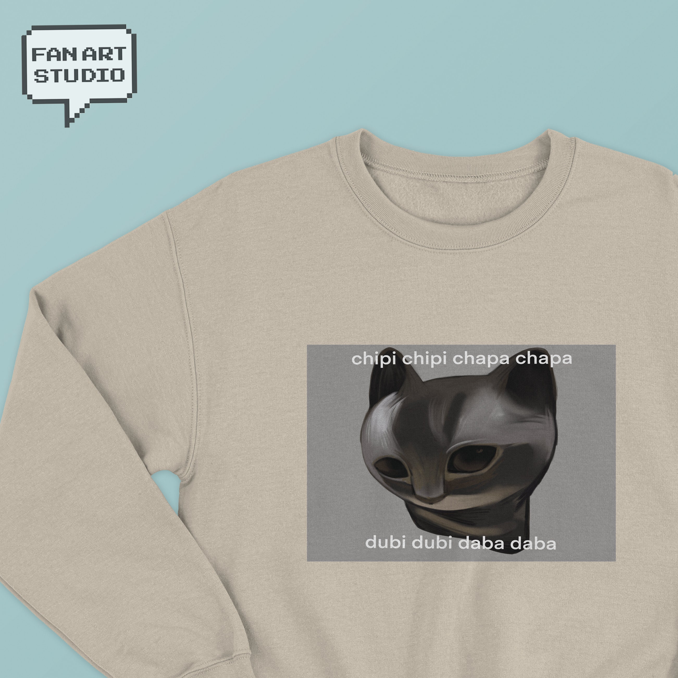 Chipi Chipi Chapa Chapa Cat Meme Cool Sweater Oversized Sweater for Men ...