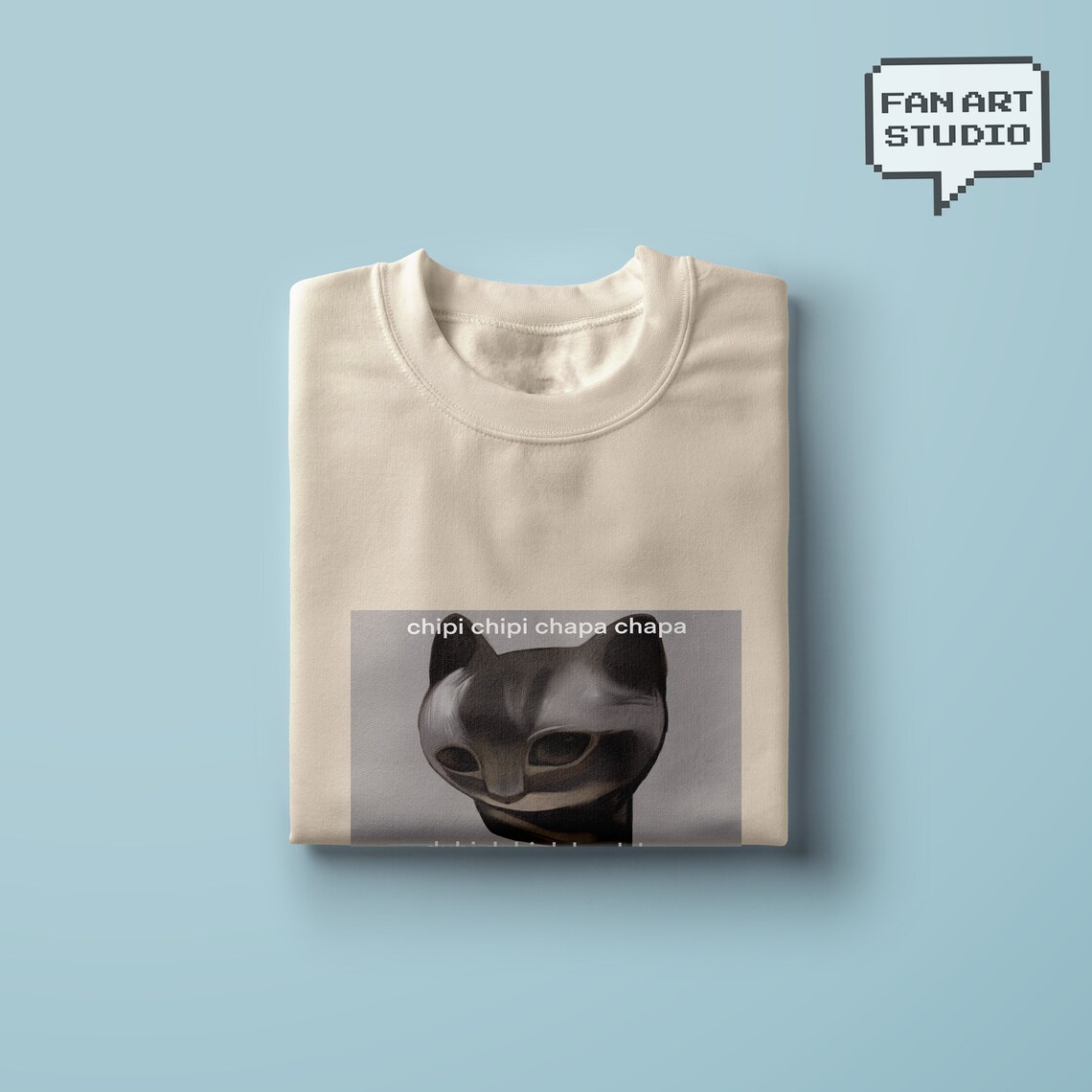 Chipi Chipi Chapa Chapa Cat Meme | Cool Sweater | Oversized Sweater for ...