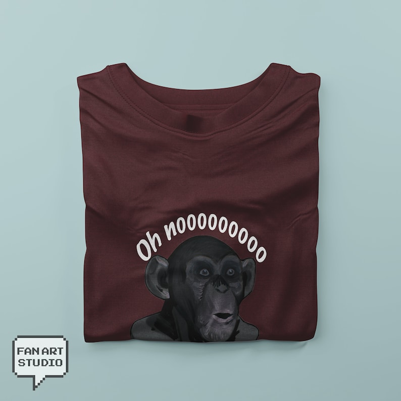 Oh No Monkey Meme T-shirt Gift - Etsy UK