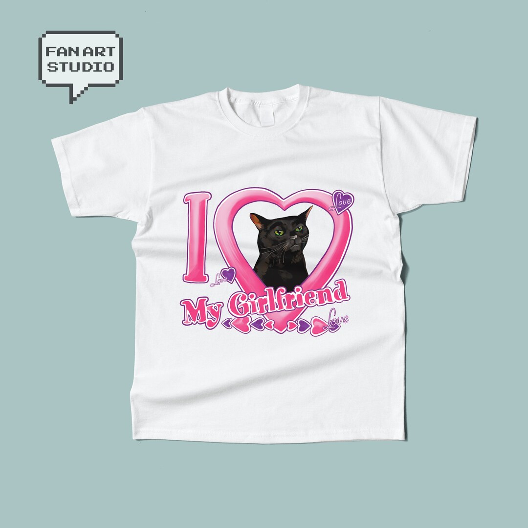 Valentines Zoning Out Cat Meme T-shirt Gift for Your Love, Funny Viral ...