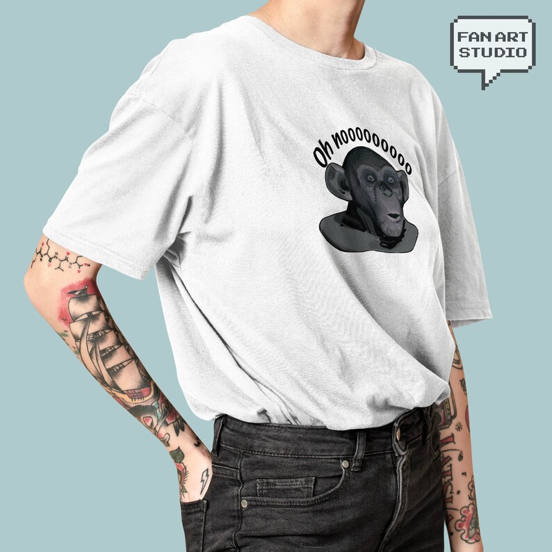 Oh no mono meme camiseta regalo - Etsy España